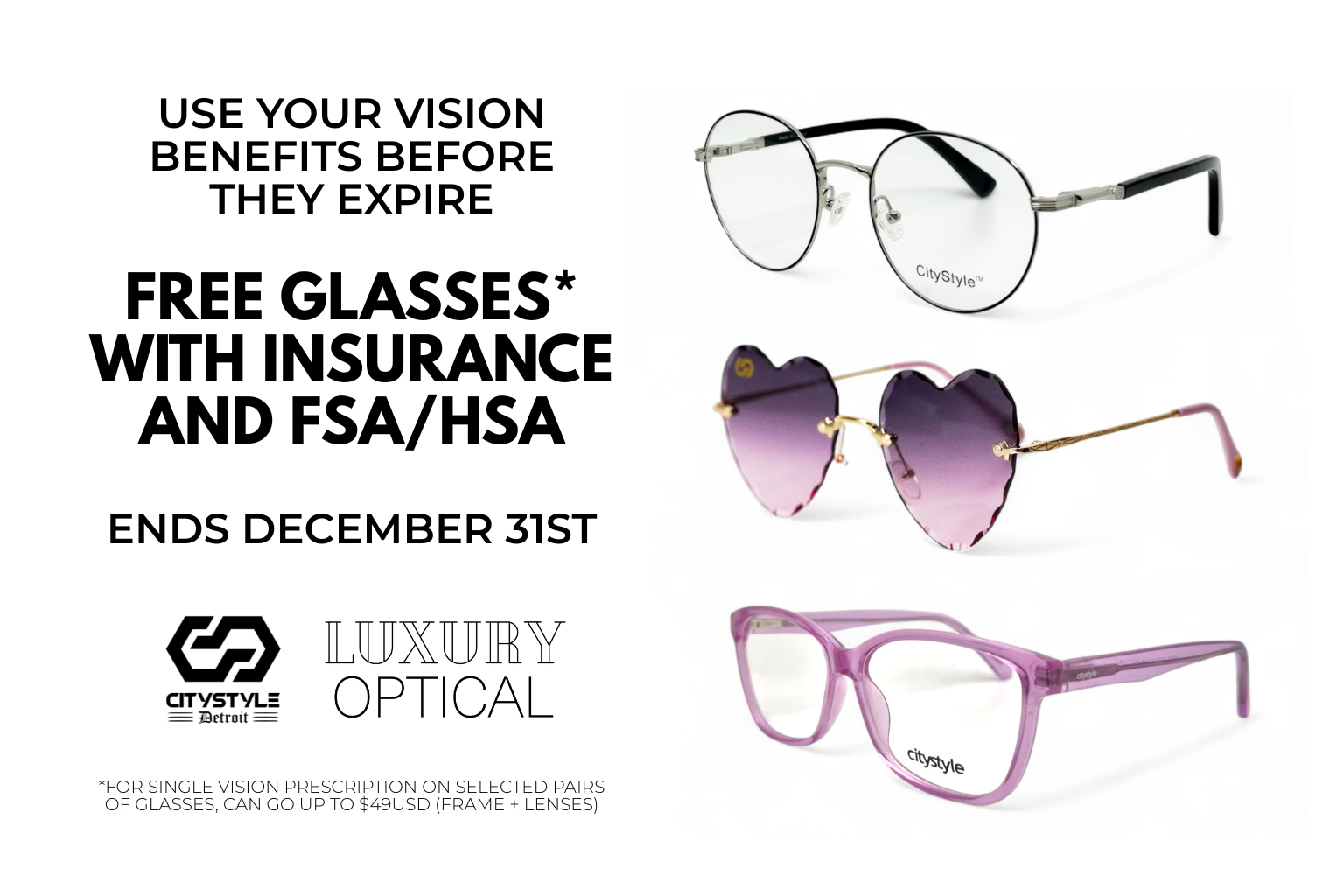 Don’t Let Your Vision Benefits Go to Waste — Use Them Before Year’s En – CityStyles313